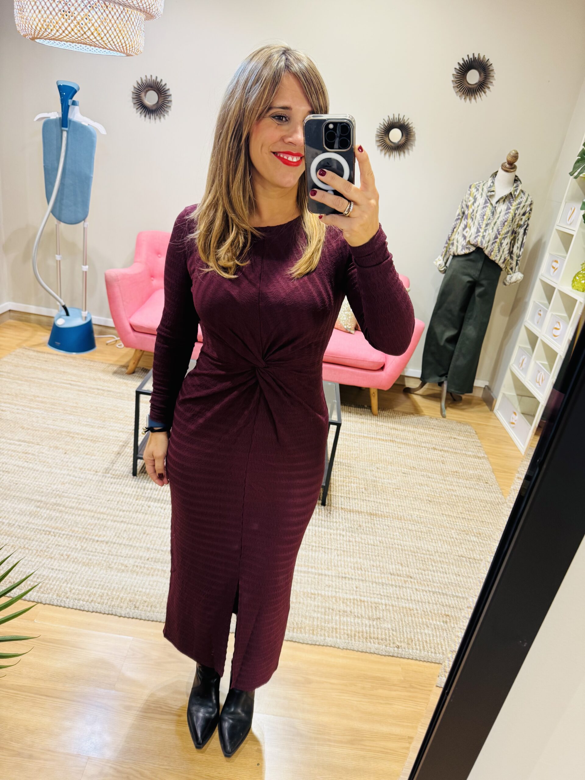 Vestido cava burgundy - BEIRUT Clothes moda mujer